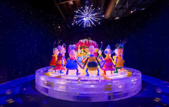 Christmas Ice Sculptures in San Antonio at ICE! JW Hill Country Texas