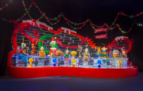 Christmas Ice Sculptures in San Antonio at ICE! JW Hill Country Texas